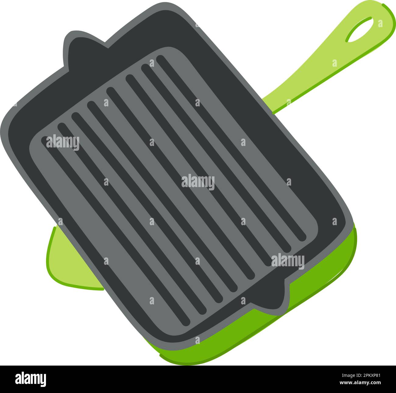 food frying pan cartoon vector illustration Stock Vector Image & Art ...