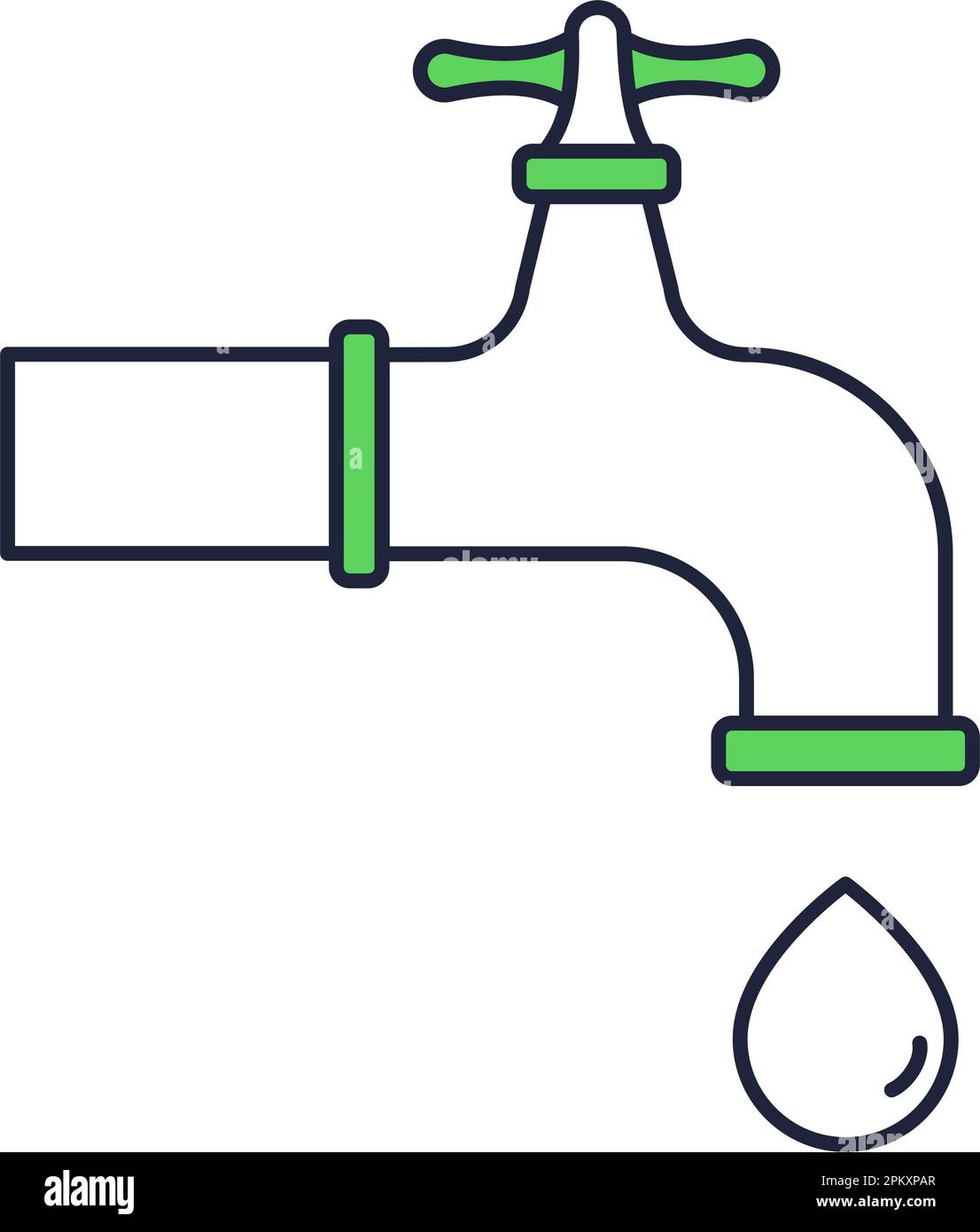 Faucet and water drop icon vector pictogram Stock Vector Image & Art ...