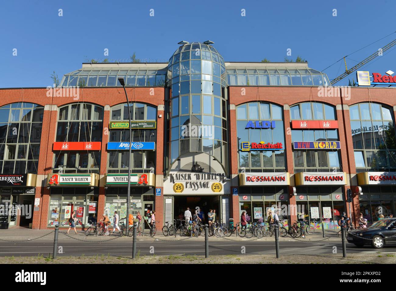 Kaiser Wilhelm Passage, main street, Schoeneberg, Berlin, Germany Stock ...