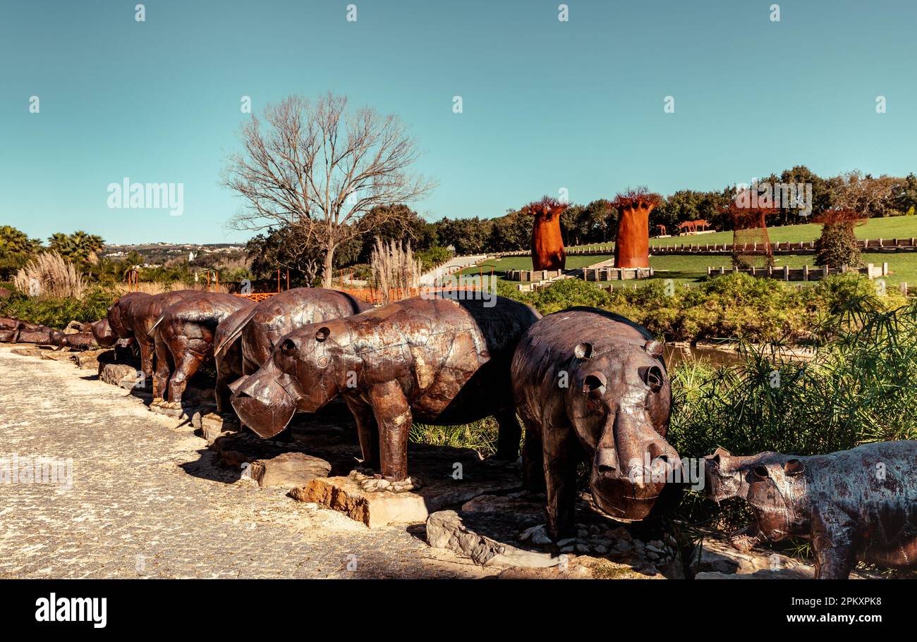 Landscape of the Bacalhoa Buddha eden Garden in Bombarral Portugal ...