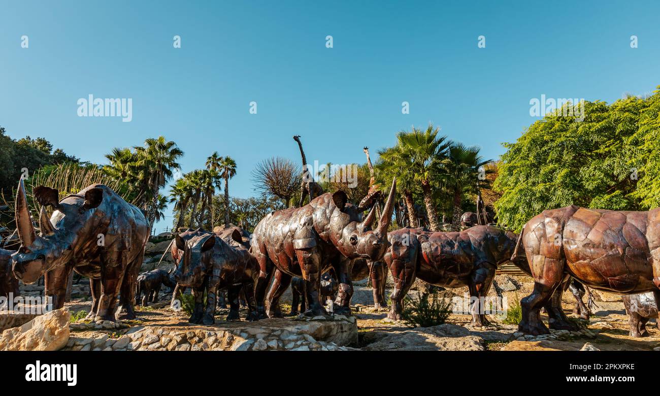 Landscape of the Bacalhoa Buddha eden Garden in Bombarral Portugal ...
