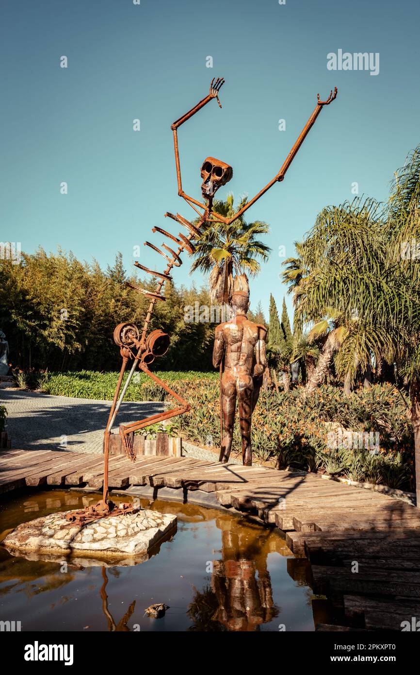 Landscape of the Bacalhoa Buddha eden Garden in Bombarral Portugal ...