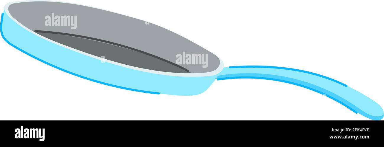 chef frying pan cartoon vector illustration Stock Vector Image & Art ...