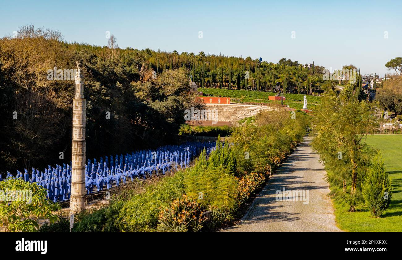 Landscape of the Bacalhoa Buddha eden Garden in Bombarral Portugal ...