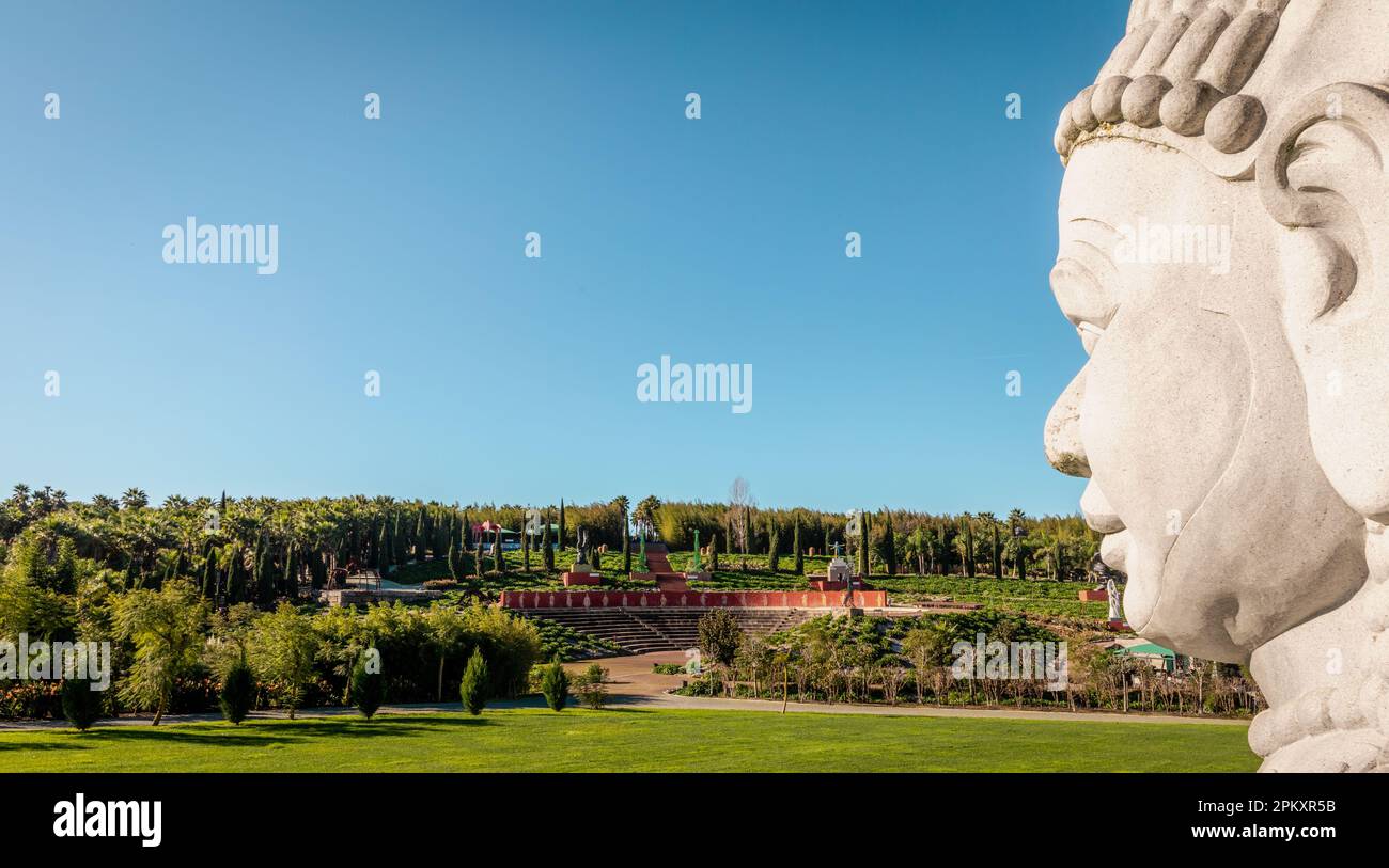 Landscape of the Bacalhoa Buddha eden Garden in Bombarral Portugal ...