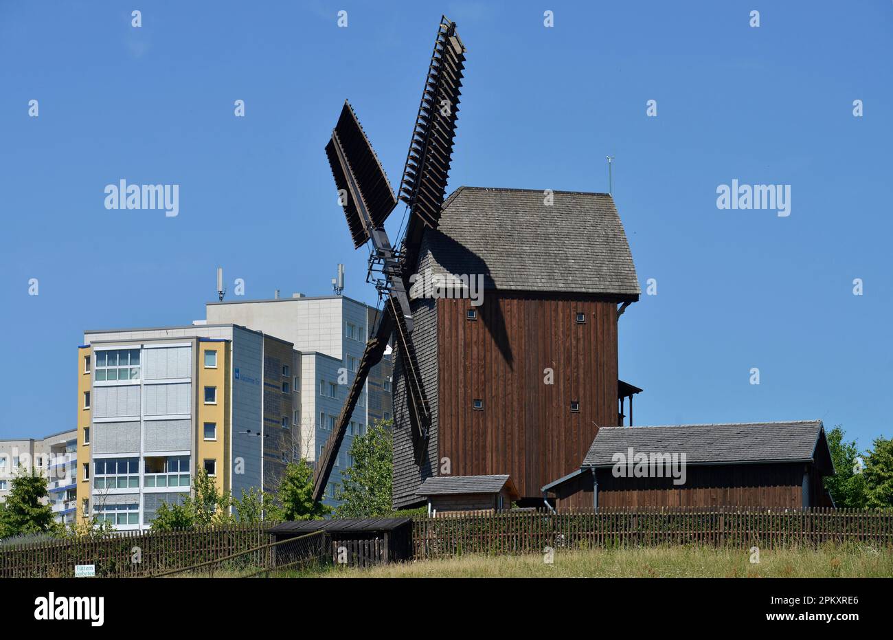Windmill, Old Marzhan, Marzahn, Berlin, Germany Stock Photo - Alamy