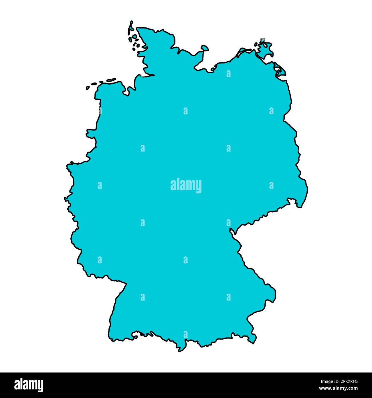 Germany map icon, geography blank concept, isolated graphic background ...