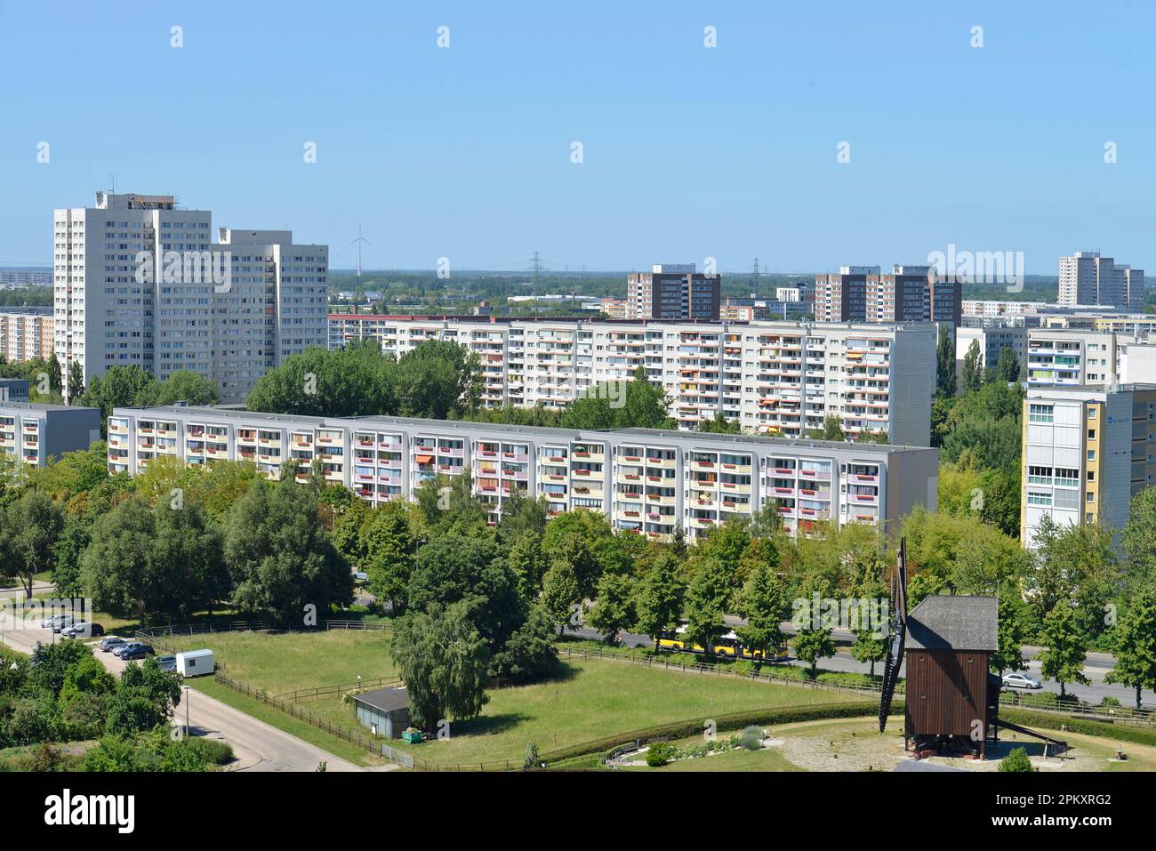 Windmill, Old Marzhan, Marzahn, Berlin, Germany Stock Photo - Alamy