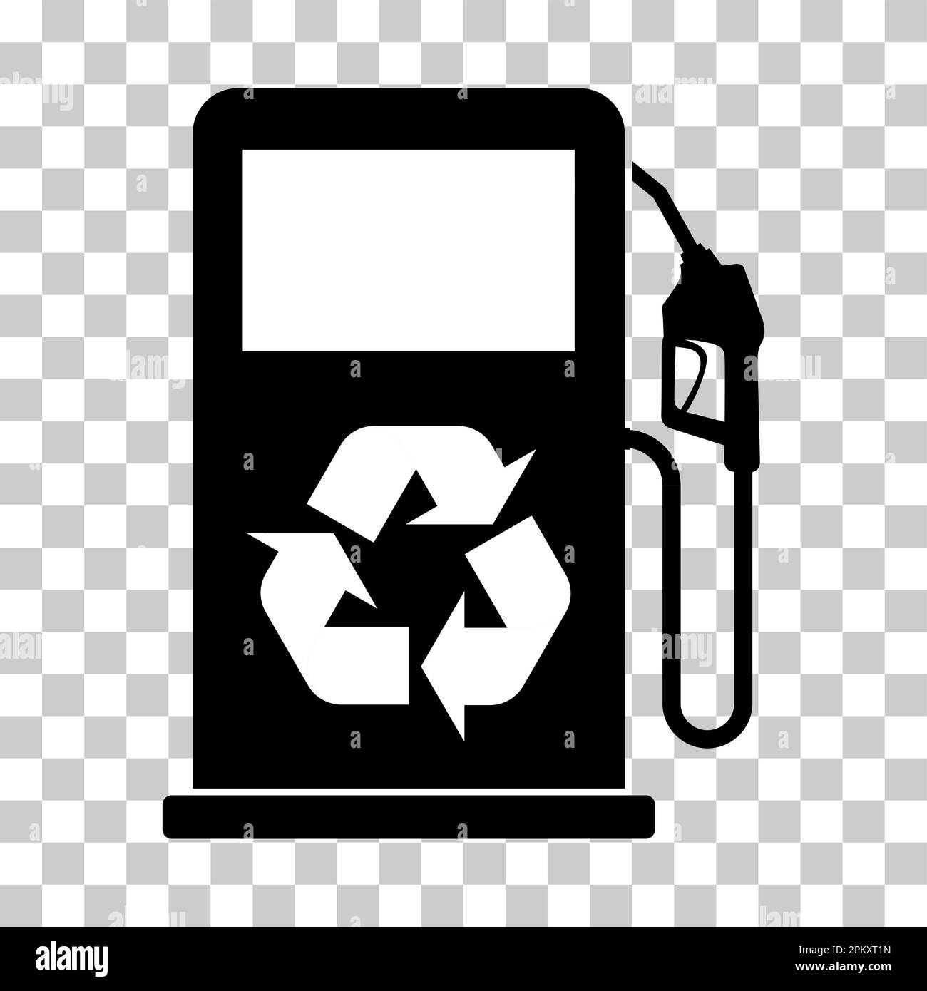 Gas station icon, nozzle isolated logo vector, pump gasoline design ...