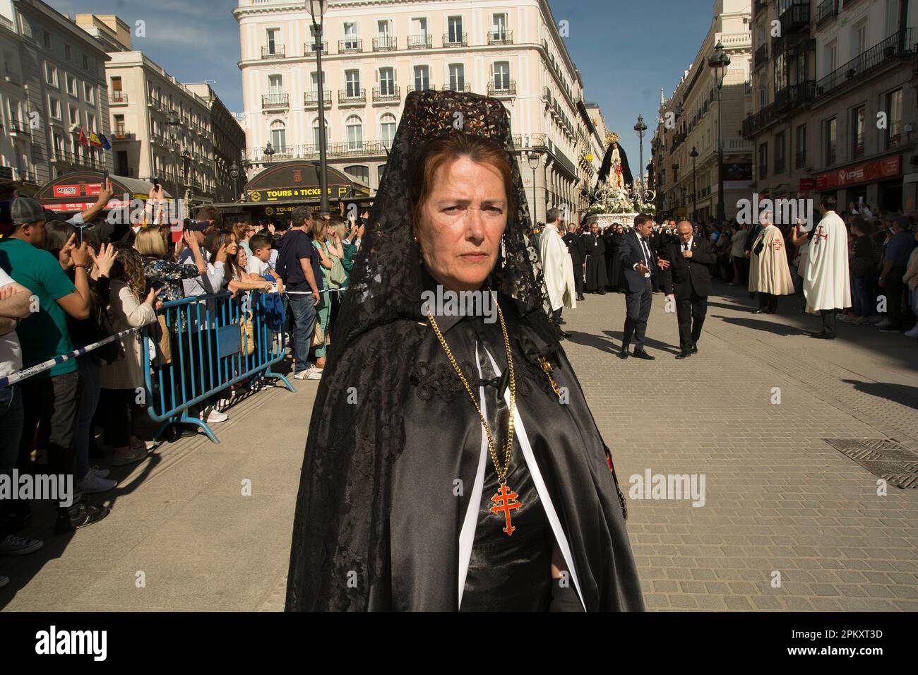The procession of La Soledad, the last of Holy Week in the capital, has ...