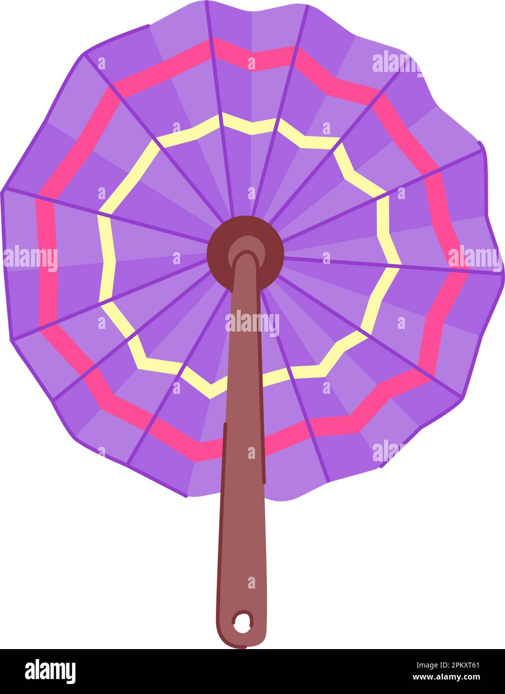 china hand fan cartoon vector illustration Stock Vector Image & Art - Alamy
