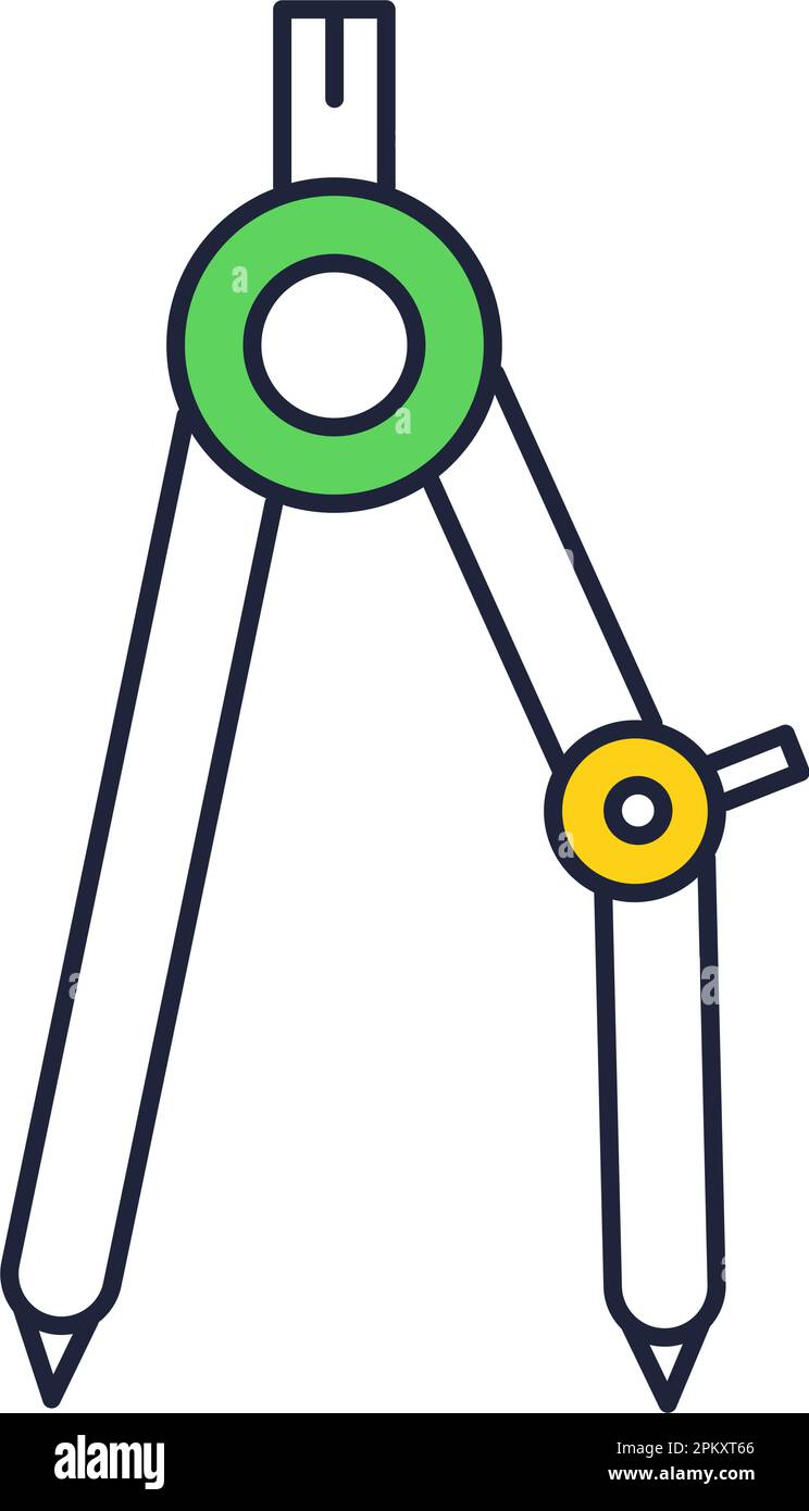 Draft compass architect and engineer tool icon Stock Vector Image & Art ...