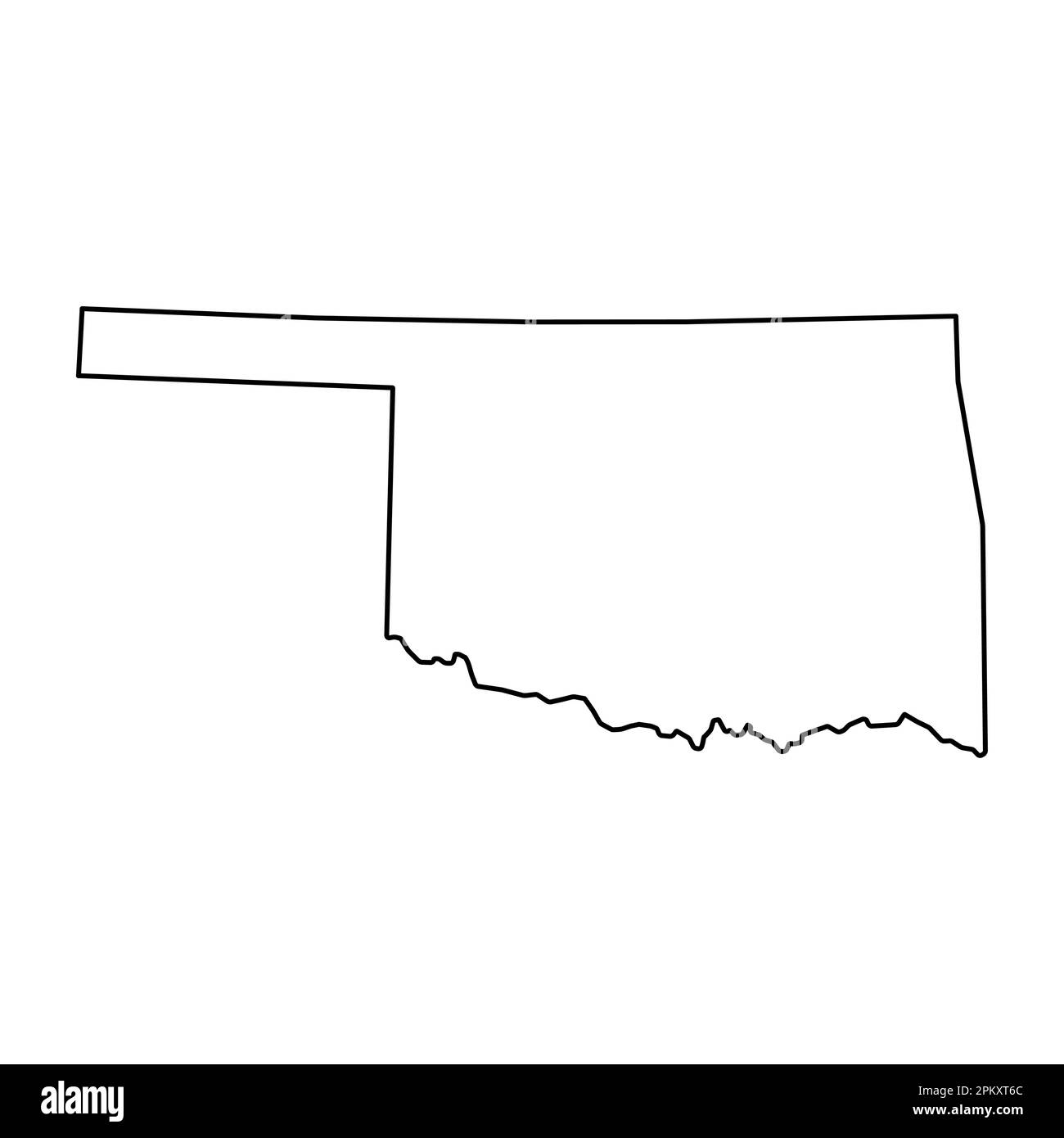 Oklahoma county map Black and White Stock Photos & Images - Alamy
