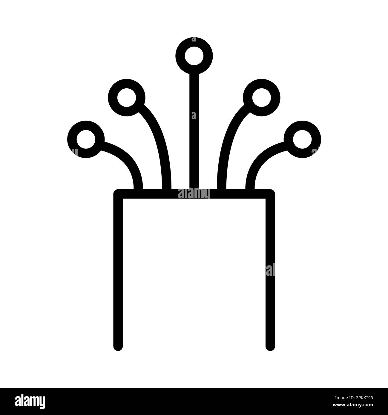 Optical cable icon, technology information wire web network, digital ...