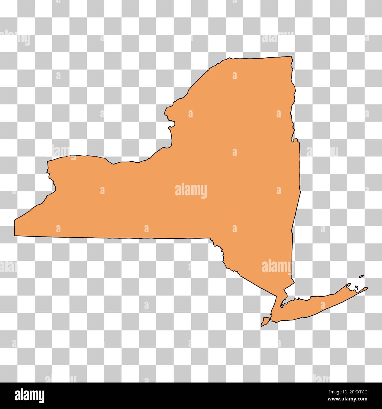 New york map shape, united states of america. Flat concept icon symbol ...