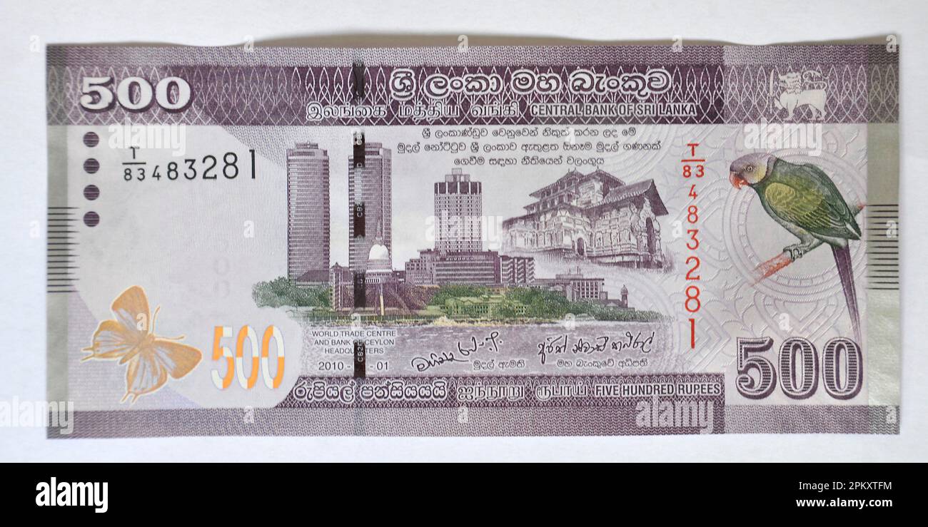 500 rupees, banknote, Sri Lanka Stock Photo - Alamy