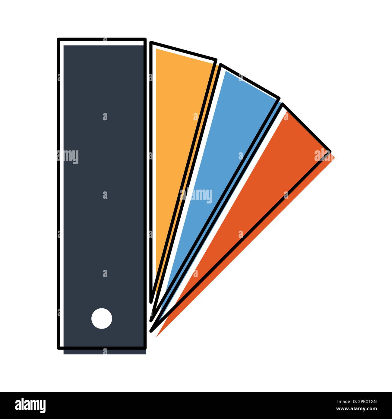 Pantone color icon, colorful graphic catalog symbol, color template web ...