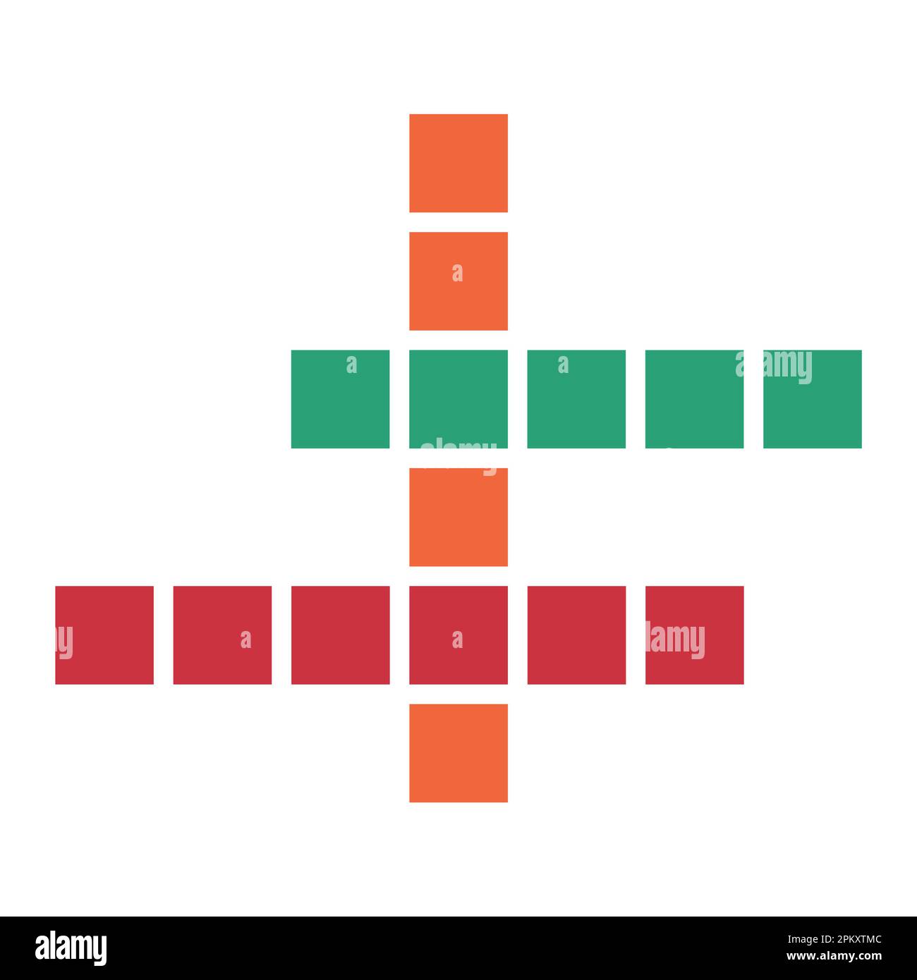 Crossword concept icon, cross word graphic symbol, web flat vector ...