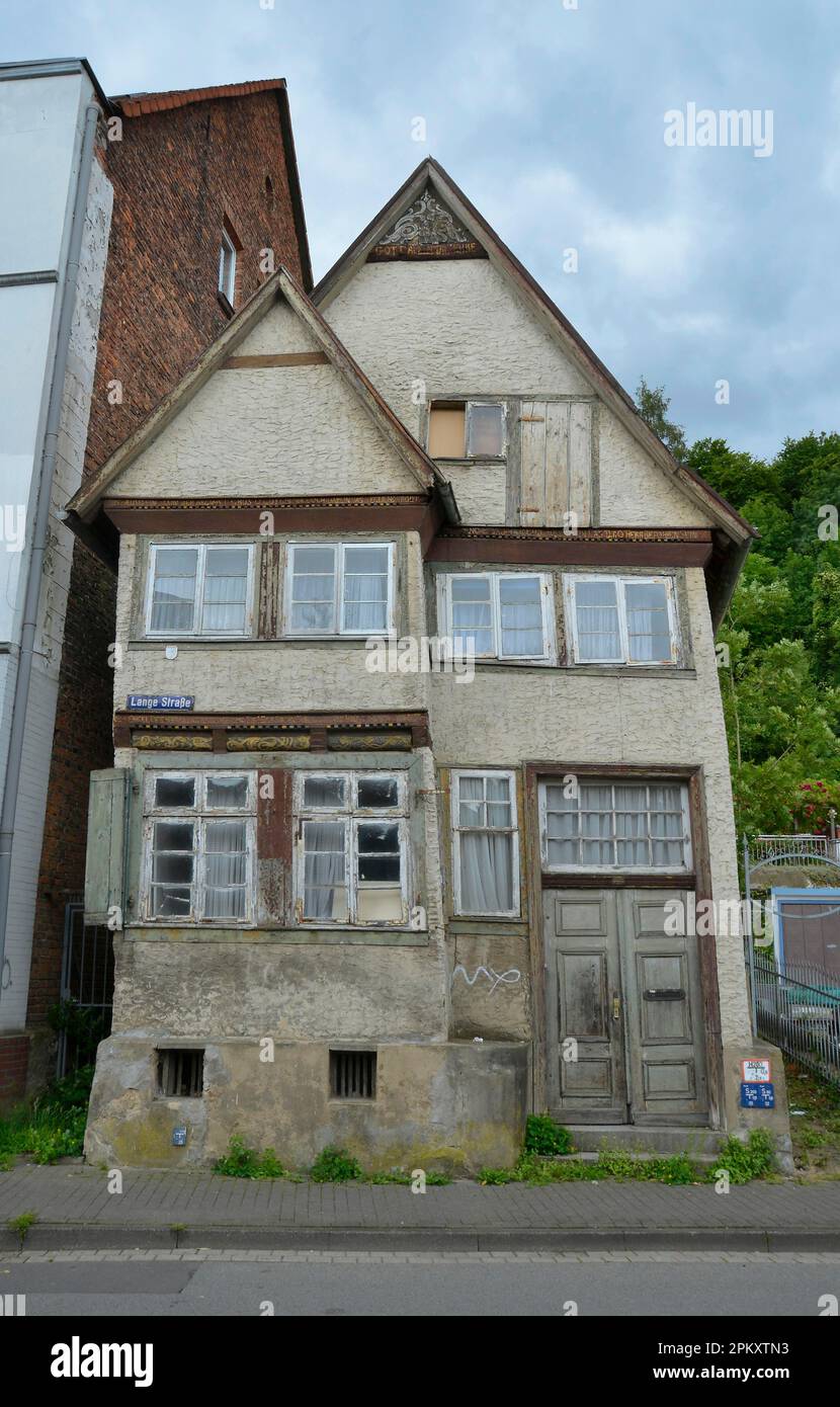 Half-timbered house, Vlotho, North Rhine-Westphalia, Germany Stock ...