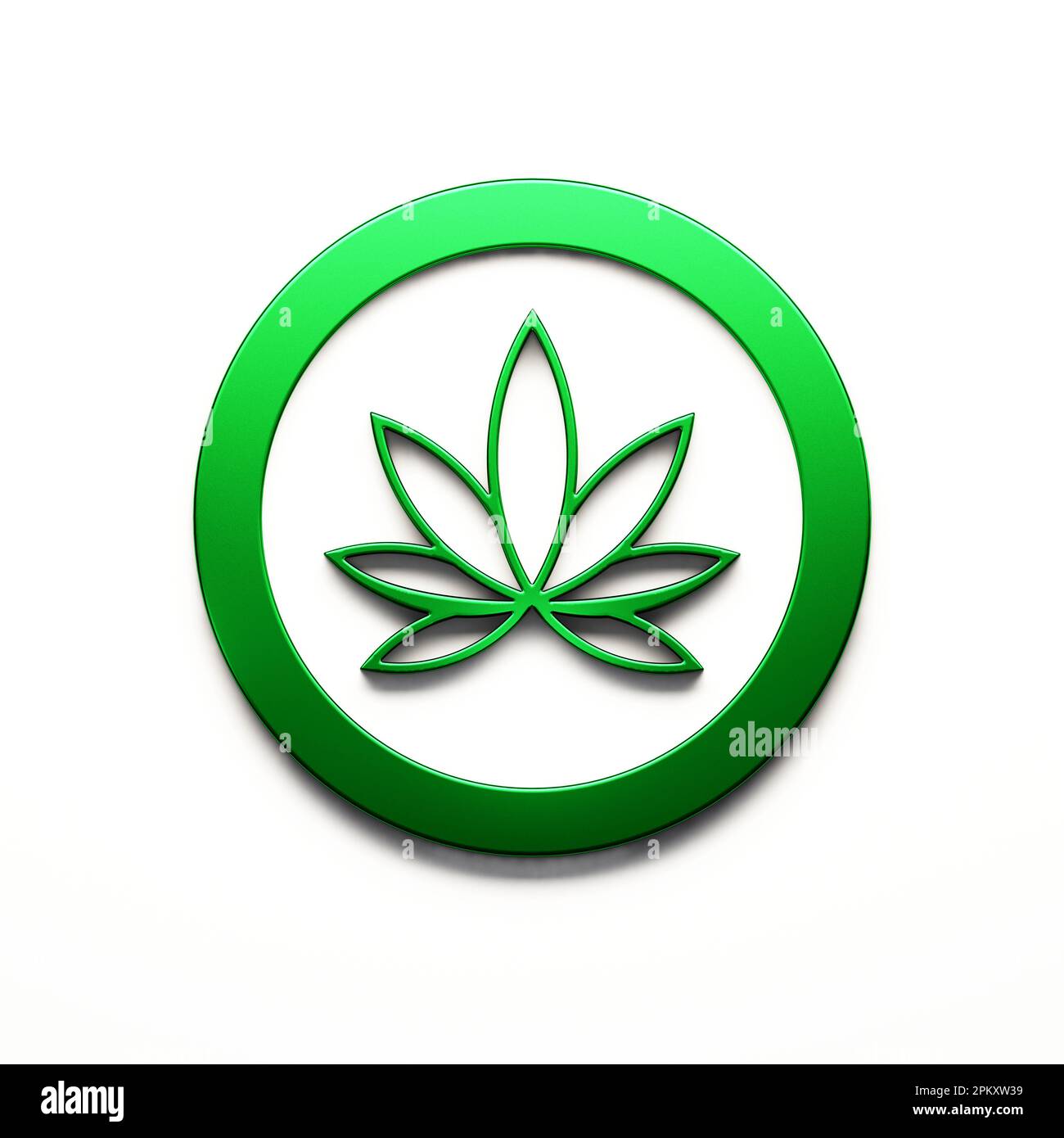 Marijuana leaf or cannabis leaf weed logo icon isolated on white background Stock Photo - Alamy