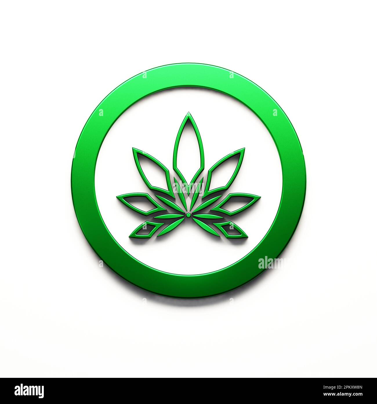 Marijuana leaf or cannabis leaf weed logo icon isolated on white ...