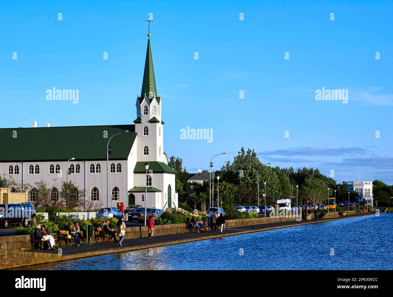 Reykjavik cityscape on lake hi-res stock photography and images - Alamy