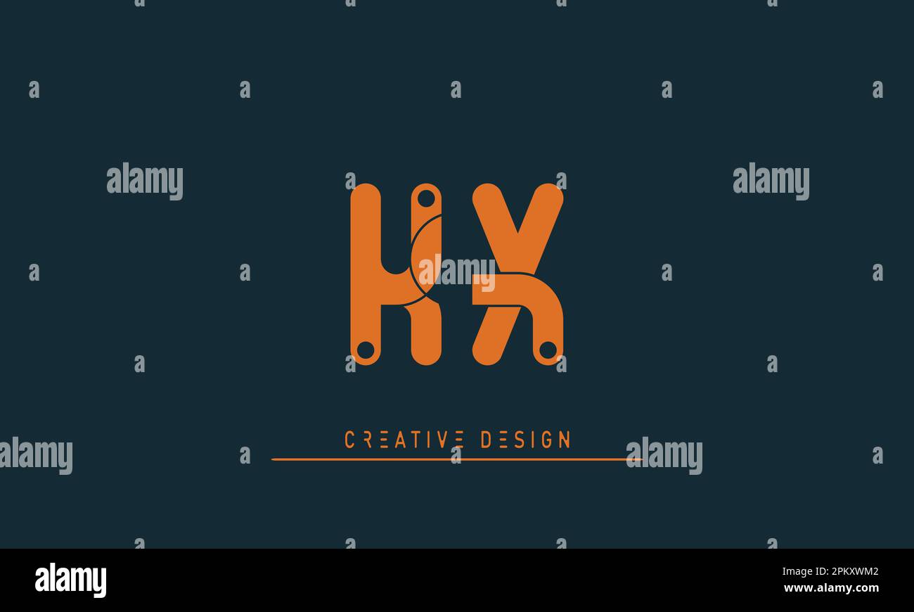 Kx initials logo hi-res stock photography and images - Alamy