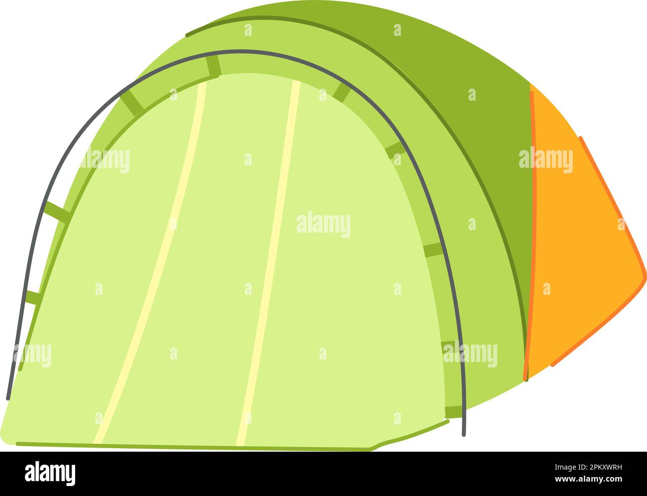 adventure tent camp cartoon vector illustration Stock Vector Image ...