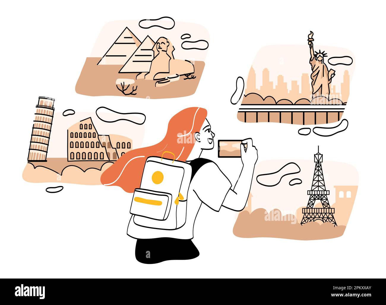 Travel photos concept Stock Vector Image & Art - Alamy