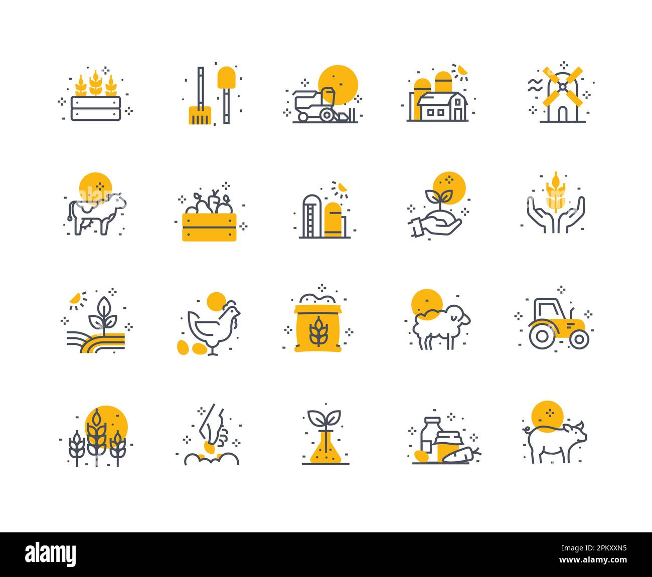 Wheat sheep farming Stock Vector Images - Alamy