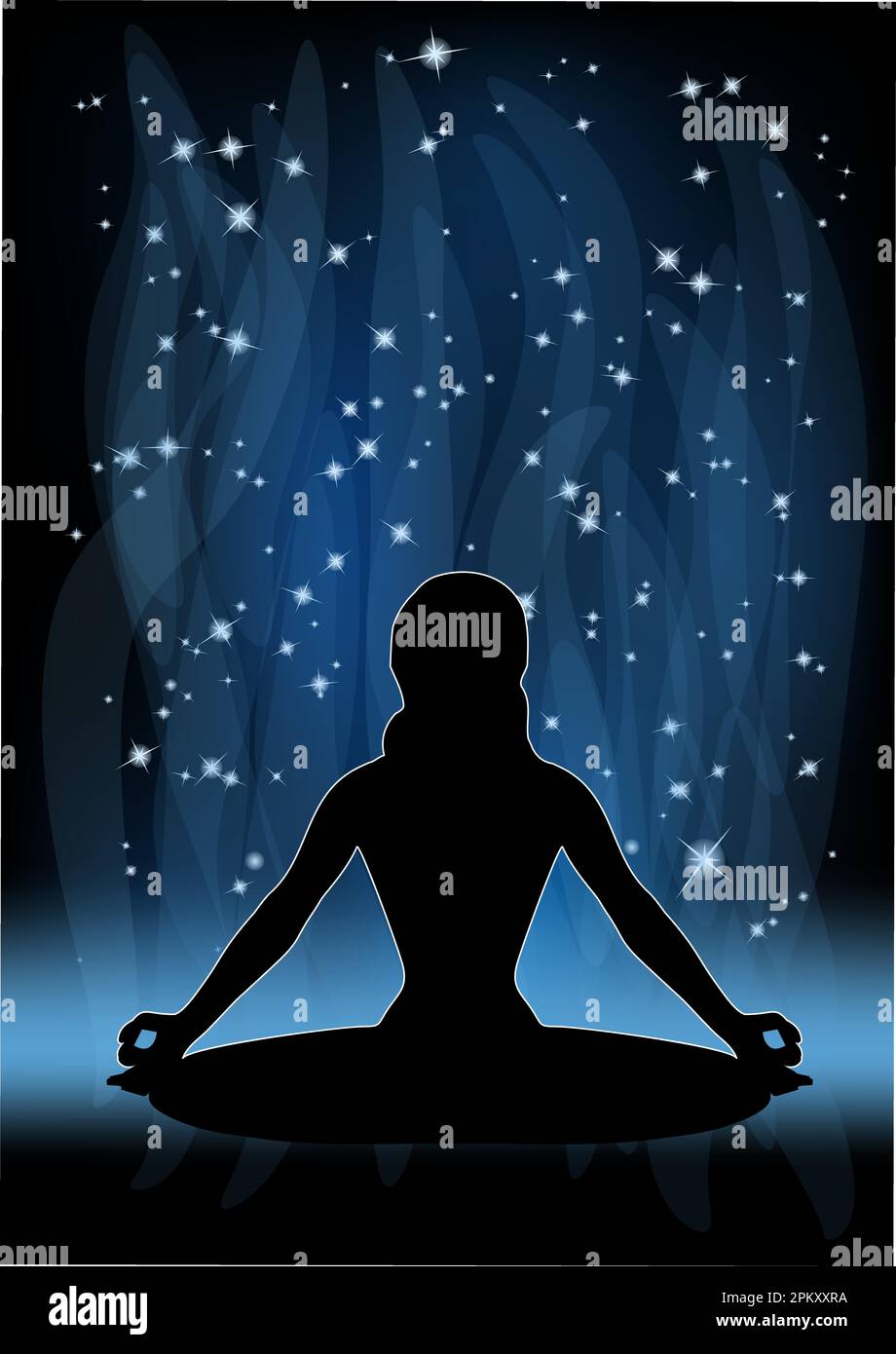 Star yoga pose Stock Vector Images - Alamy