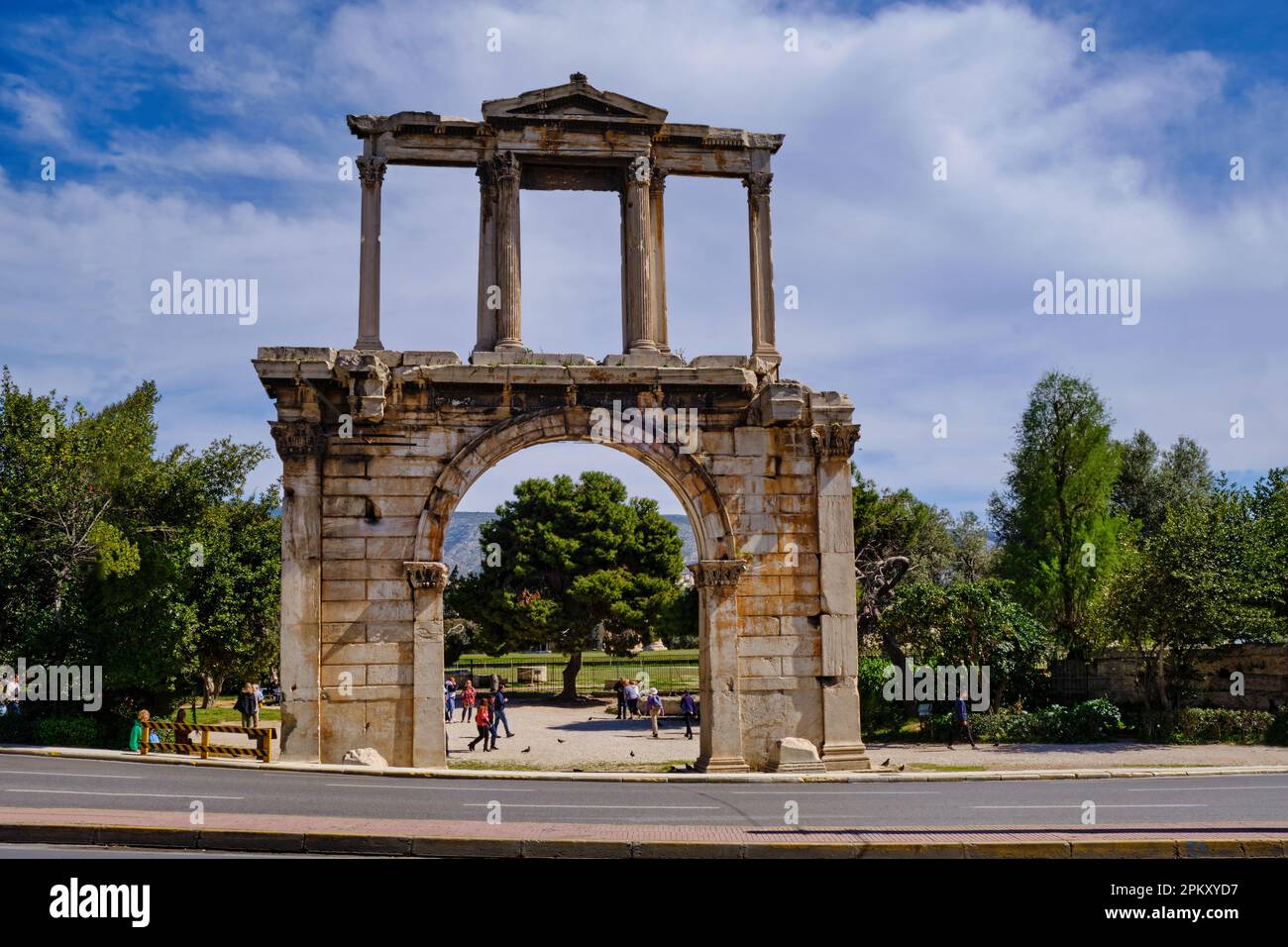 Hadrian's Arch in Athens in Spring Stock Photo - Alamy