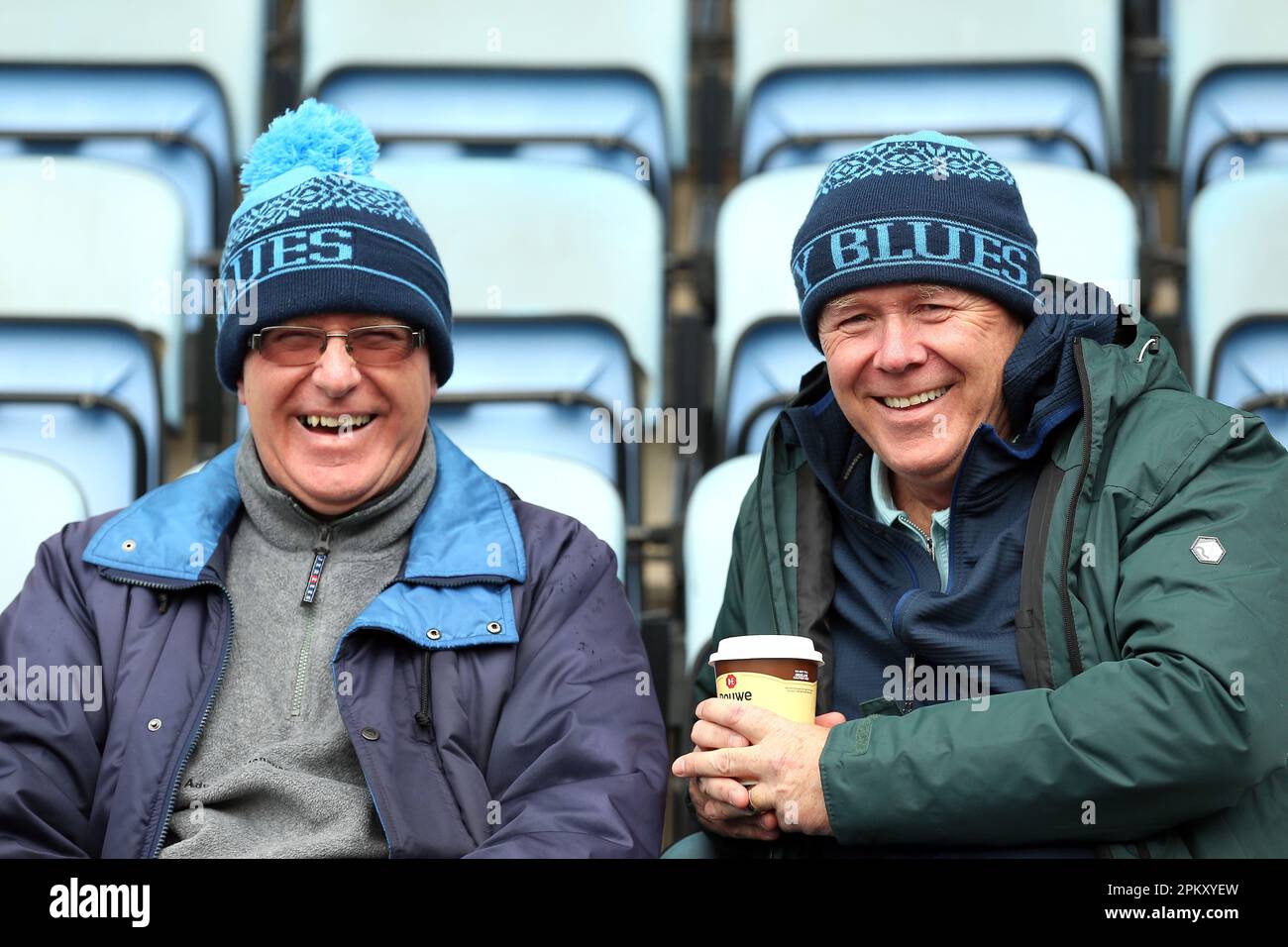 Coventry City fans inside the stadium ahead of the Sky Bet Championship ...