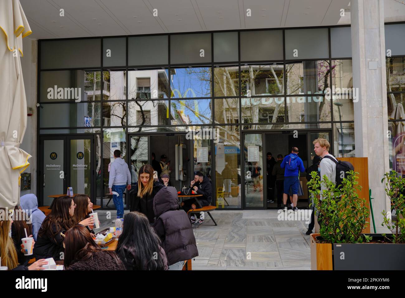 A very conservative McDonalds restaurant by the Acropolis in ...