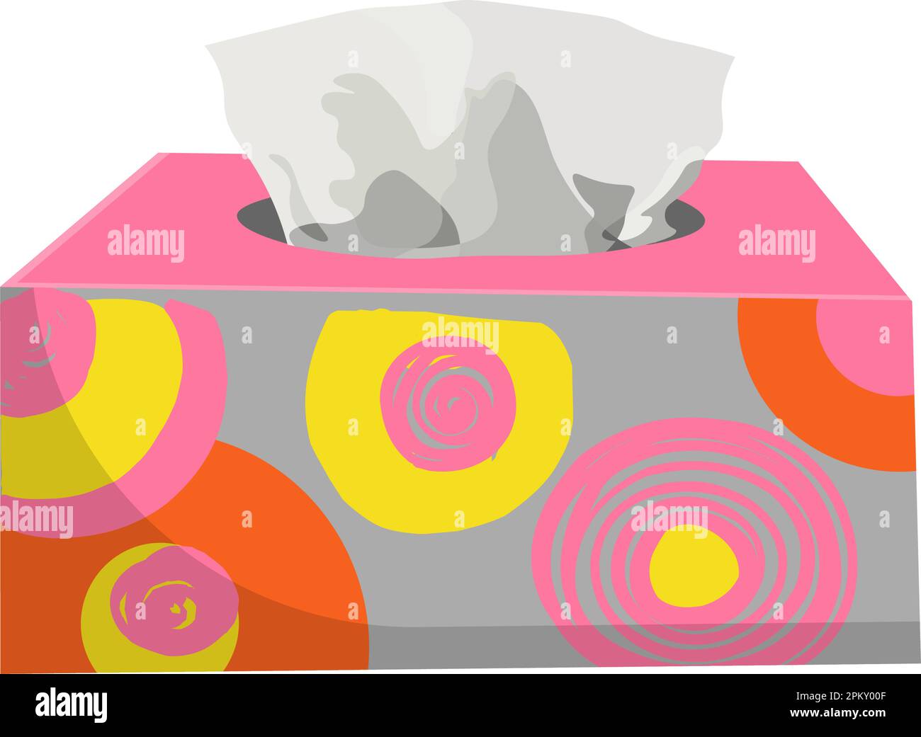 Handkerchiefs, Nasal wipes for a cold. Runny nose and snot Stock Vector ...