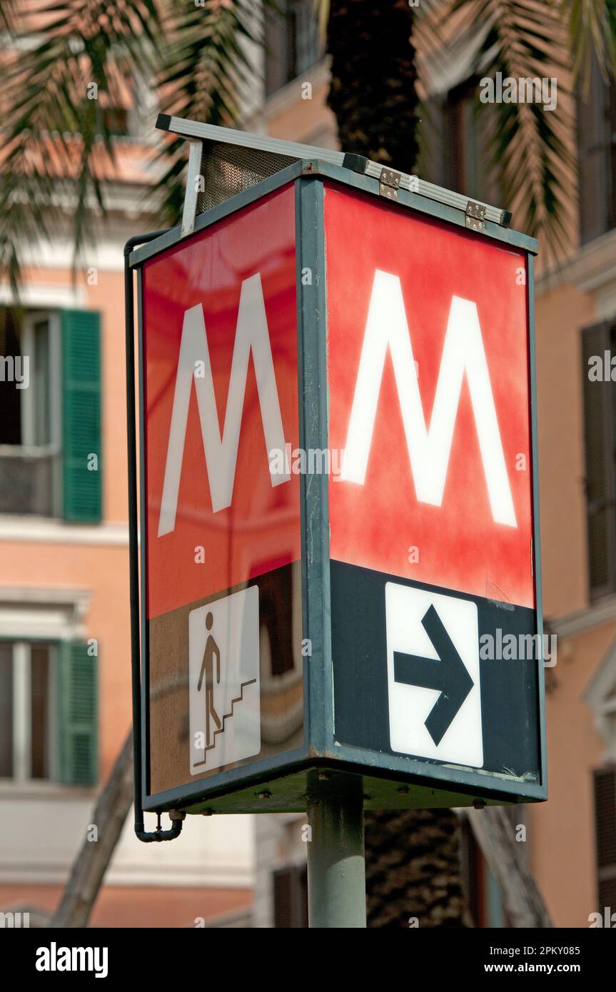 Rome metro subway hi-res stock photography and images - Alamy