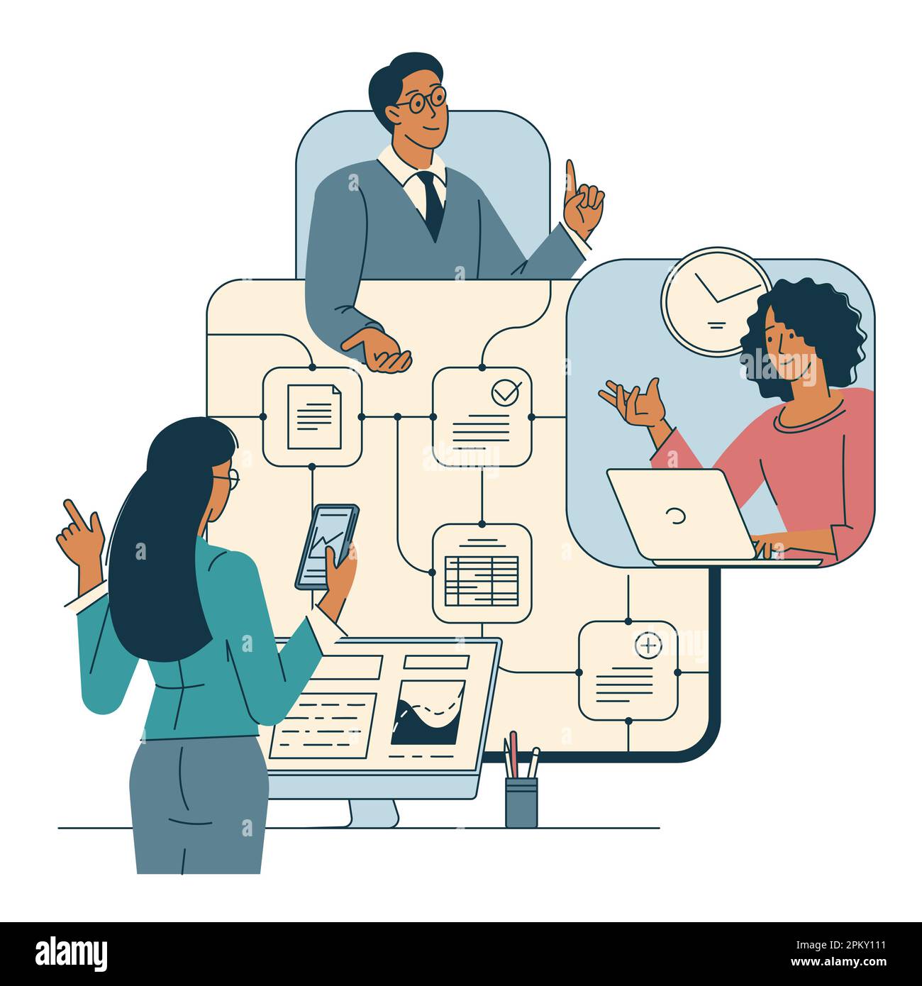 Teamlead Cut Out Stock Images & Pictures - Alamy