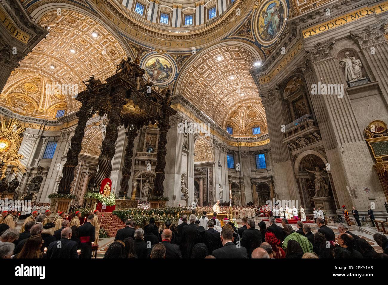 Vatican City, Vatican. 08th Apr, 2023. General view of St. Peter's ...