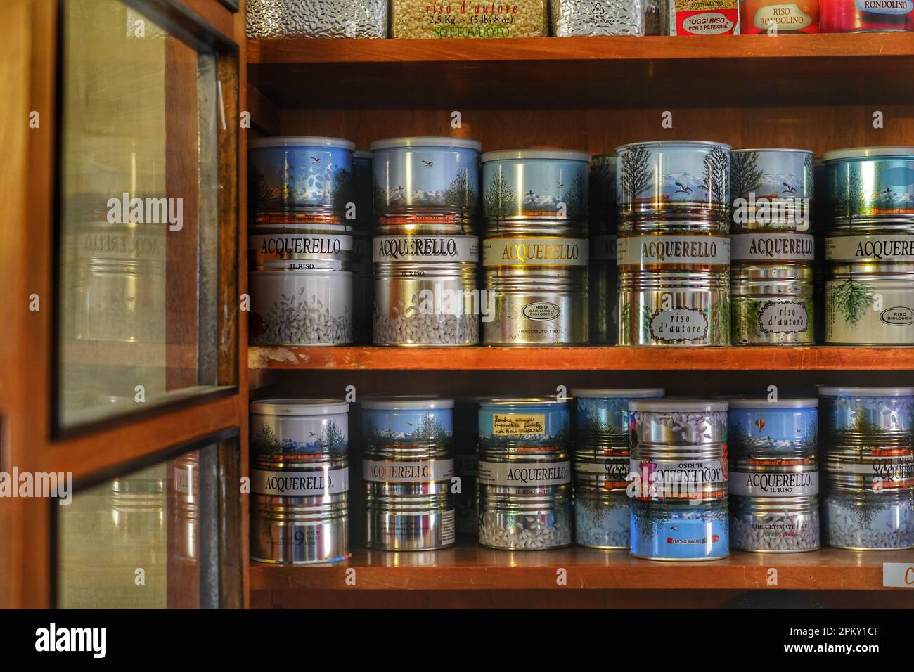 Rome, Italy. 5th Apr, 2023. Rice products of Acquerello, an Italy's ...