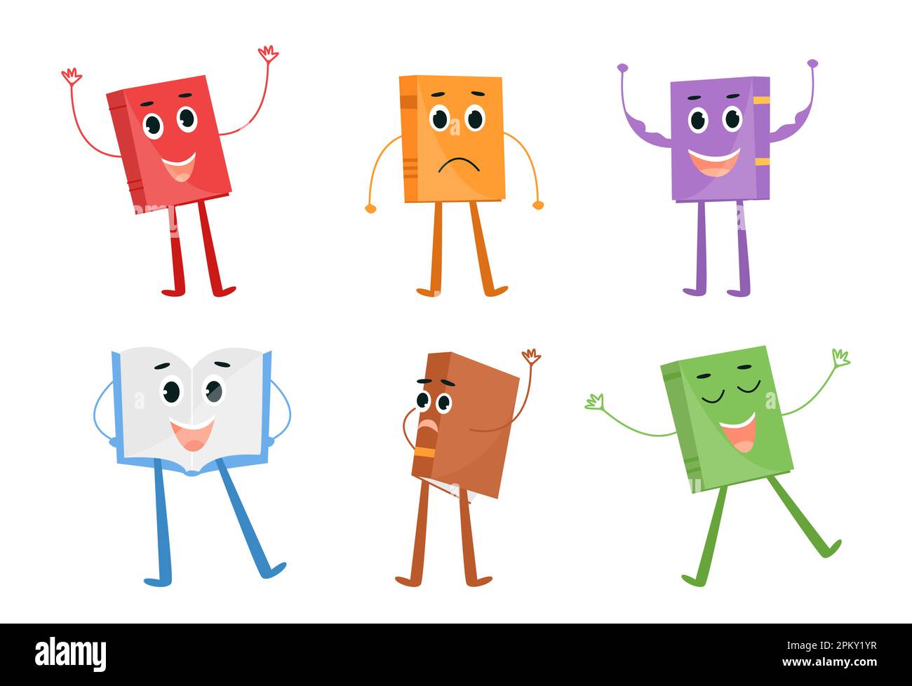 Animated character emotion set Cut Out Stock Images & Pictures - Alamy
