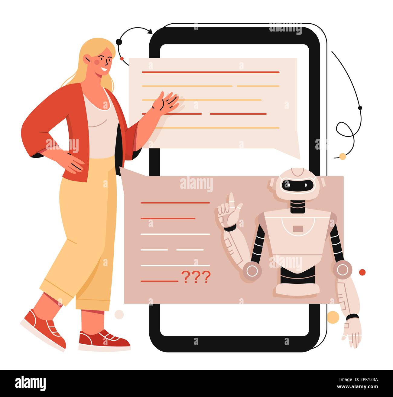 Automated chat Stock Vector Images - Alamy