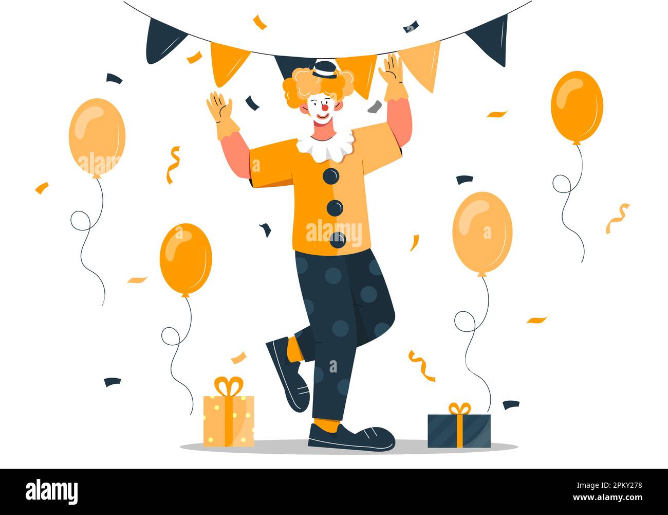 Clown throwing hi-res stock photography and images - Alamy