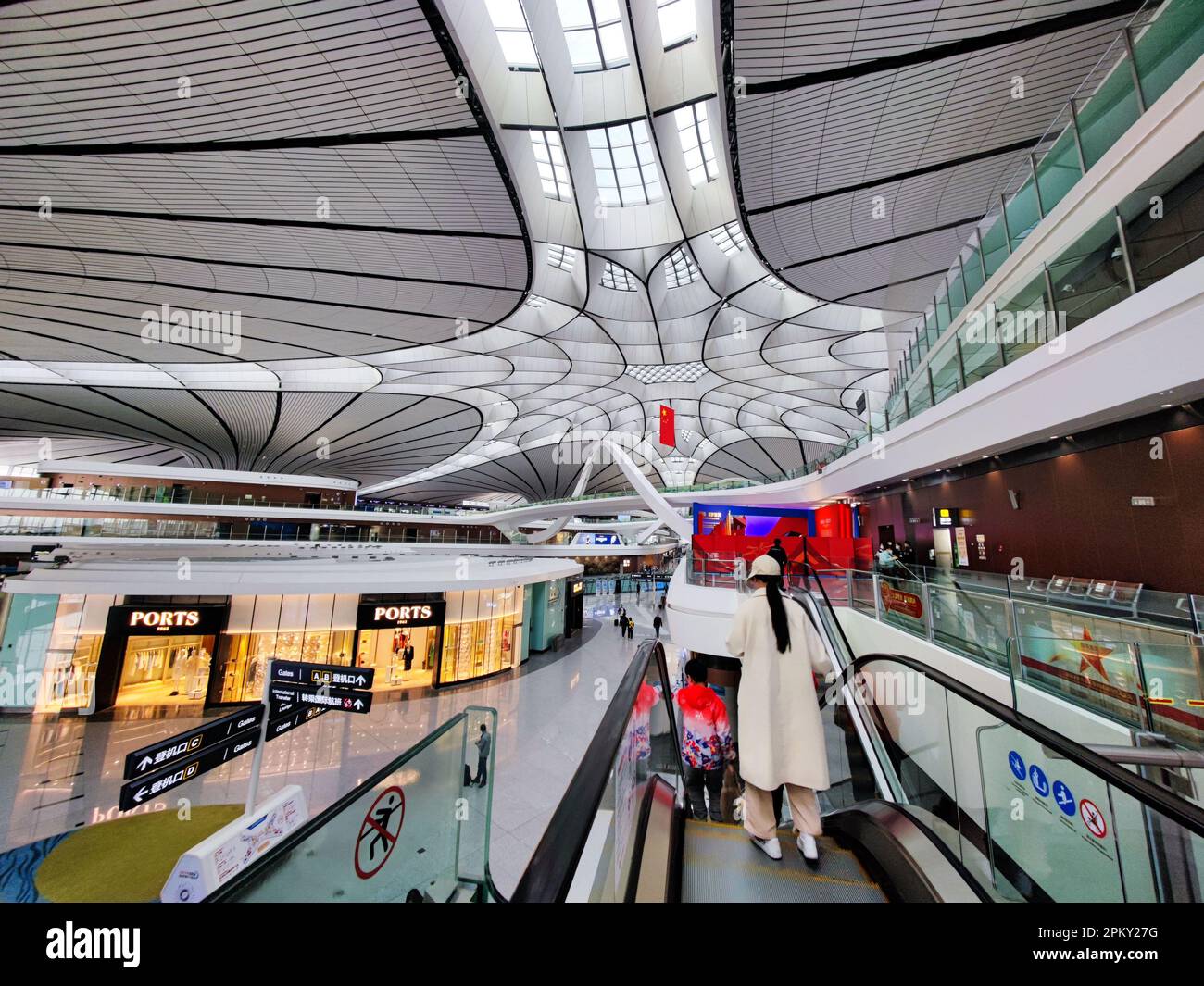 BEIJING, CHINA - APRIL 10, 2023 - Passengers at Daxing International ...