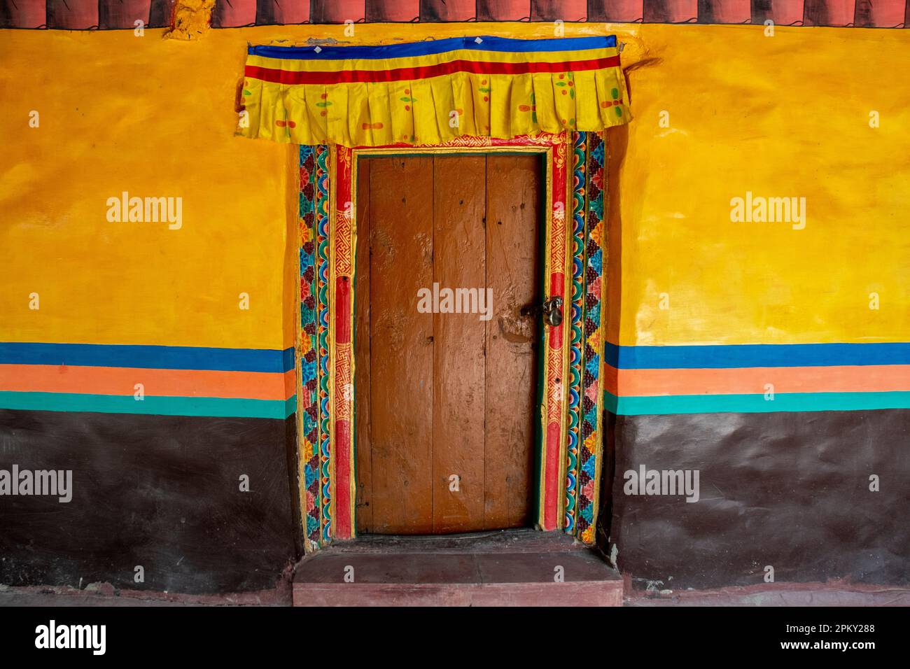 A doorway in Sani Monastery, Zanskar, Ladakh, India Stock Photo - Alamy