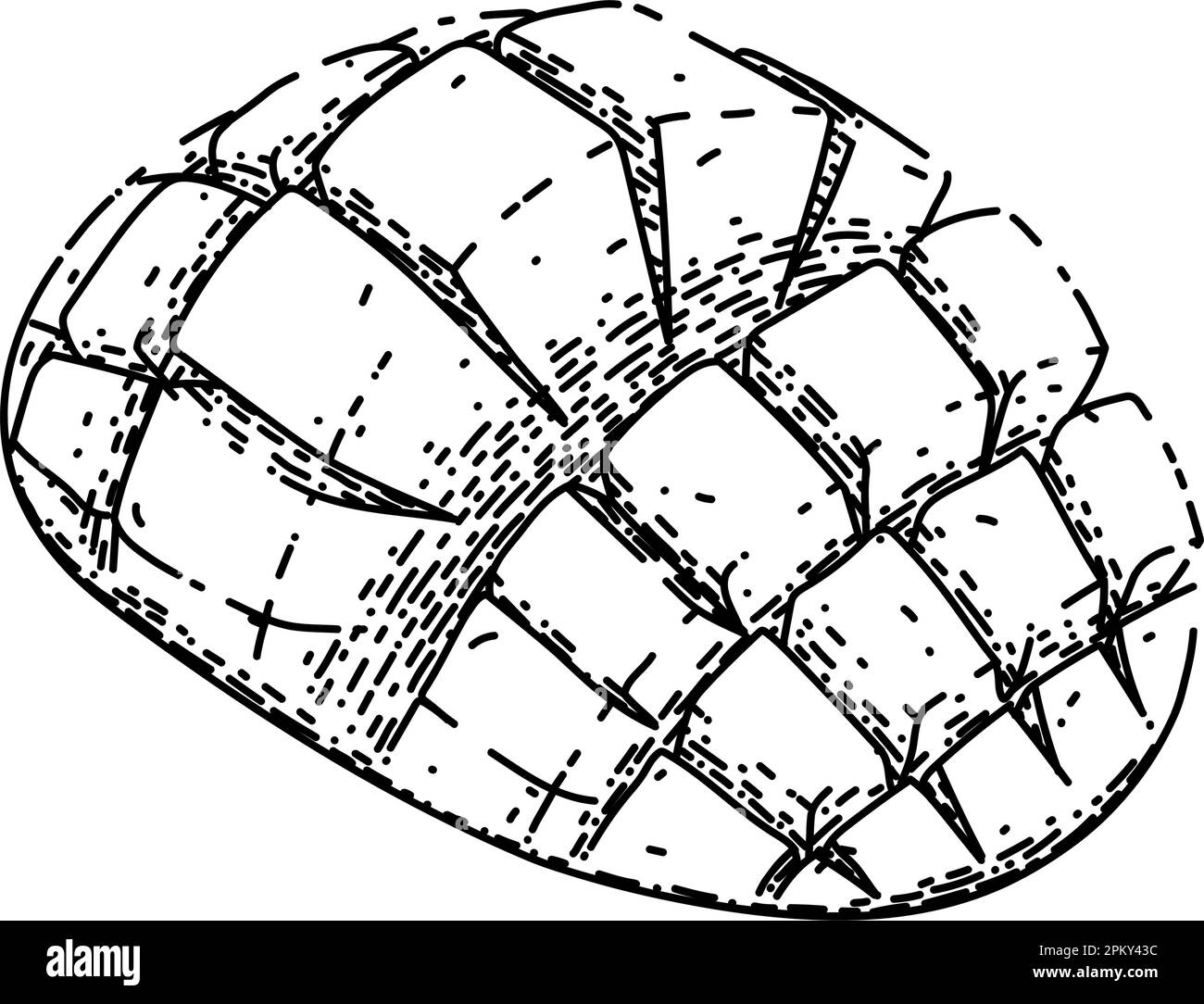 mango cubes fruit sketch hand drawn vector Stock Vector Image & Art - Alamy