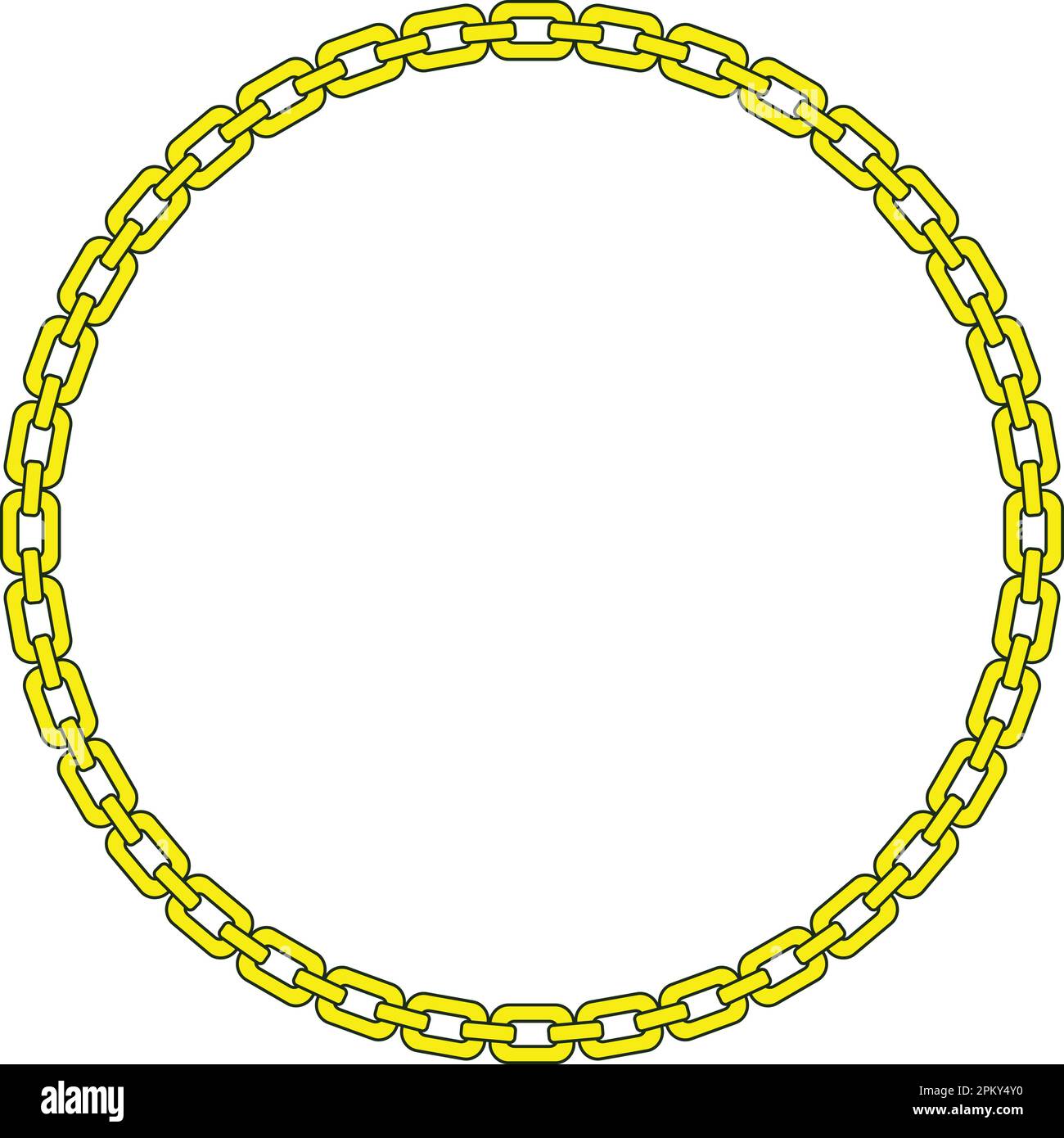 36 Chains Round Border Vector Stock Vector Image & Art - Alamy