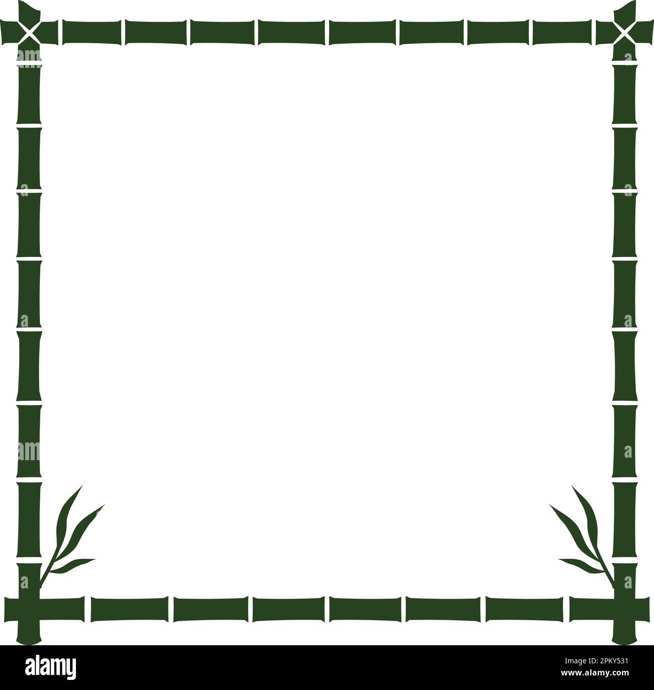 Green Bamboo Square Border Vector Stock Vector Image & Art - Alamy