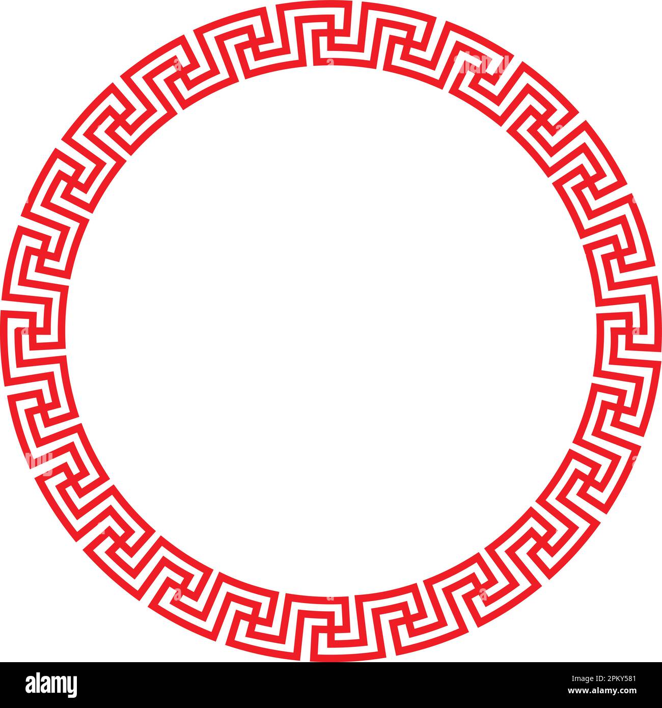 Manji Style Round Border Vector Stock Vector Image & Art - Alamy