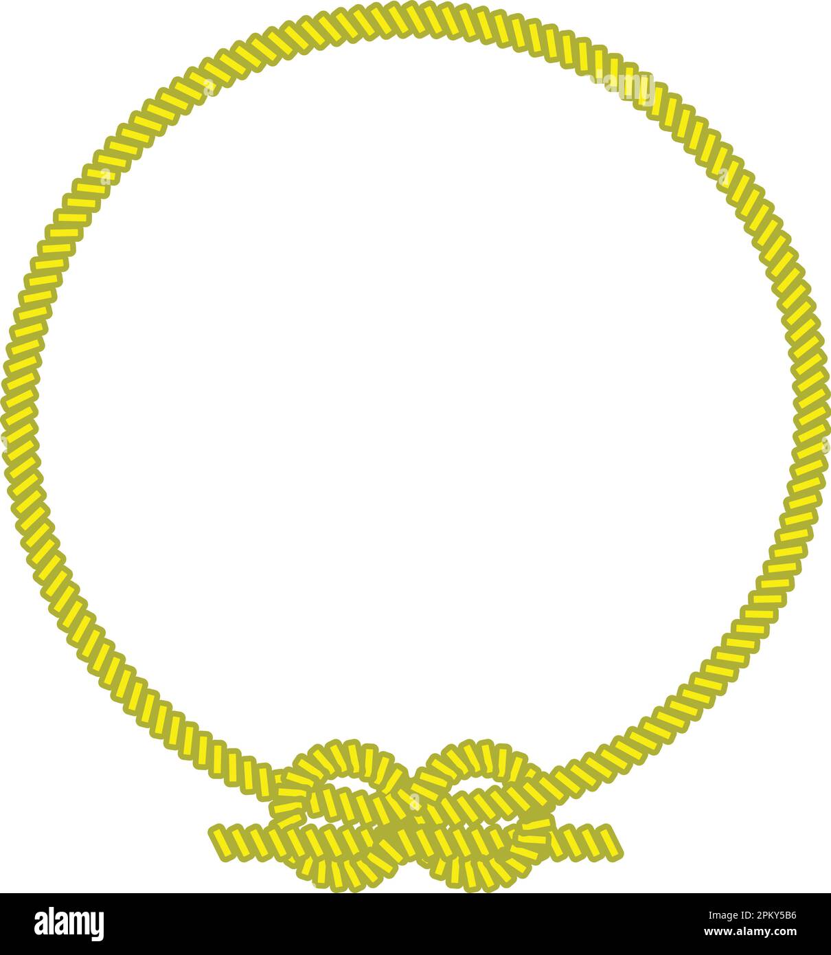 Rope Knot Round Border Vector Stock Vector Image & Art - Alamy