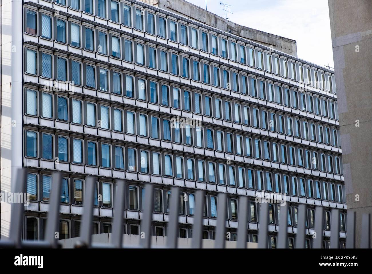 Modern Architecture: Office Building with a Plethora of Square Windows ...